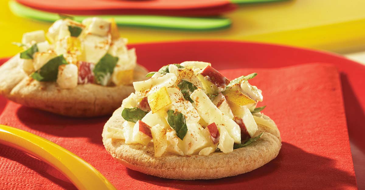 Mini-pitas aux pommes, aux poires et au fromage | Cuisinons en Famille
