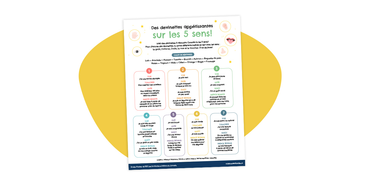 Devinettes pour enfants | Cuisinons en Famille