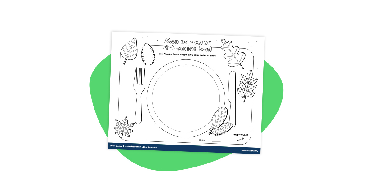 Ma recette préférée en dessin | Cuisinons en Famille